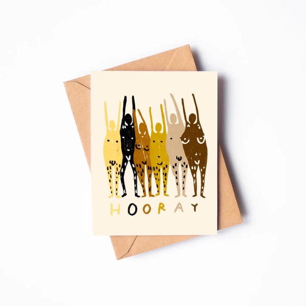 Naked Hooray Card By Rani Ban Fy